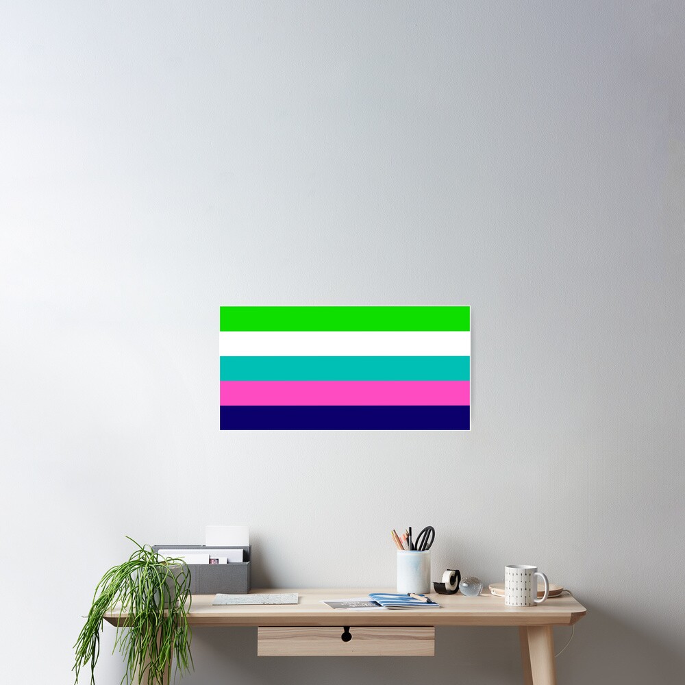 "mlm pride flag" Poster for Sale by mg549 | Redbubble