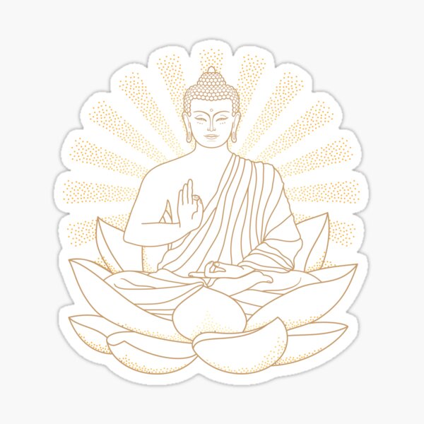 "Gautama Buddha" Sticker for Sale by KingersDesigns | Redbubble