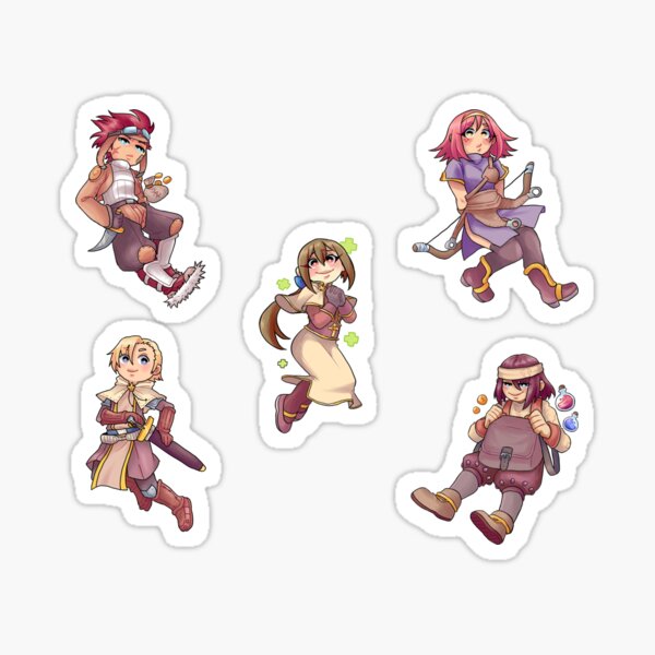 "Ragnarok Online - first jobs" Sticker by ohmytubes | Redbubble