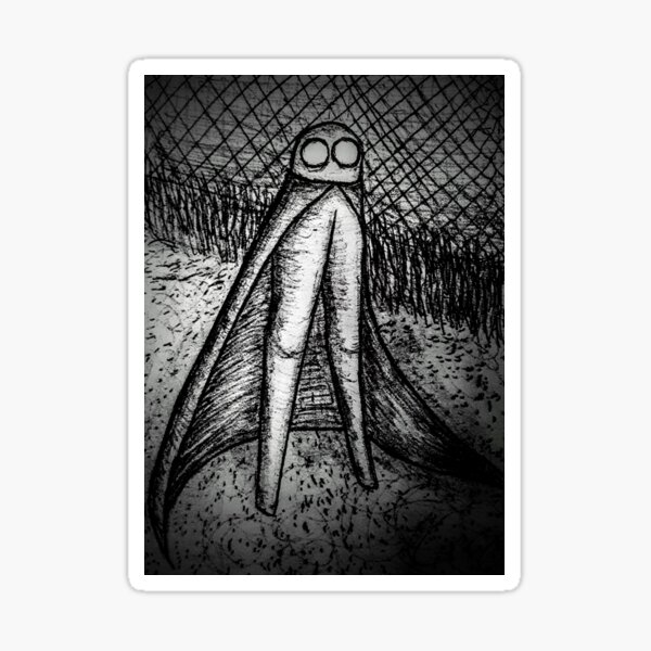 "Vintage Style Cryptid Portrait-Fresno Nightcrawler" Sticker for Sale ...