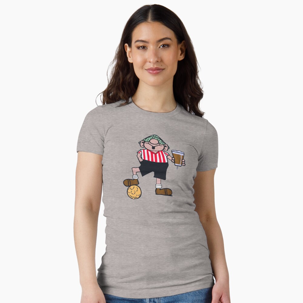 "ANDY CAPP RED AND WHITE FOOTBALL SHIRT" Sticker for Sale by ...