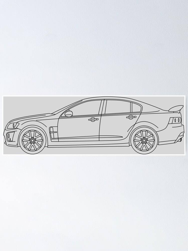 Póster for Sale con la obra «HSV VE Just Lines» de PetrolHeads | Redbubble