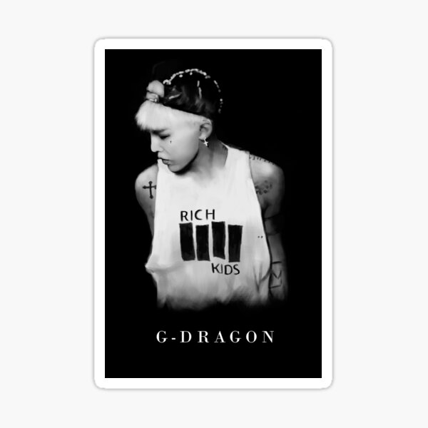 "G-Dragon" Sticker by -musashi- | Redbubble