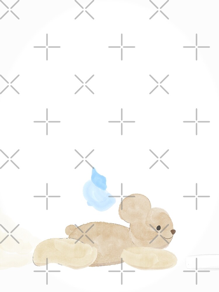 "Teddy Bear Sliding into Home Base " Poster by lovelyinkshop- | Redbubble