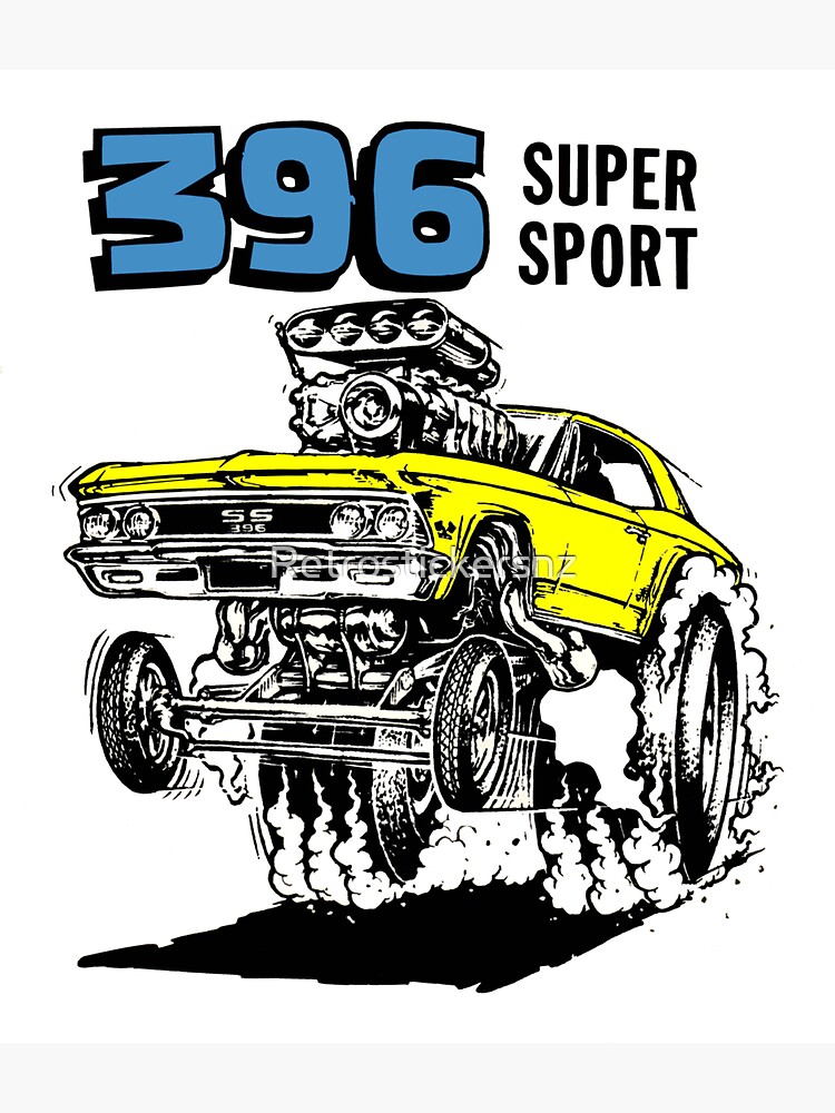 "Chevrolet 396 Super Sport " Sticker for Sale by Retrostickersnz ...