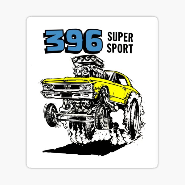 "Chevrolet 396 Super Sport " Sticker for Sale by Retrostickersnz ...