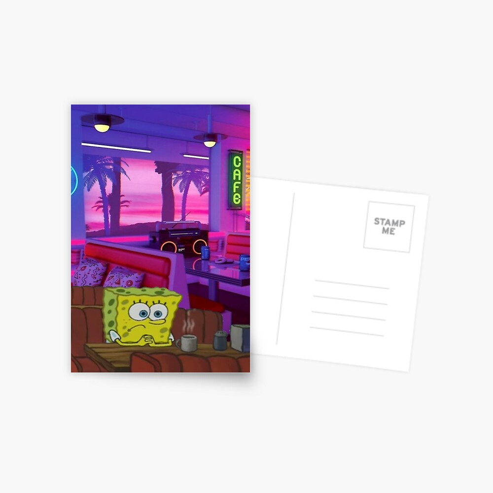 "SpongeBob Squarepants aesthetic | sadness" Postcard for Sale by ...