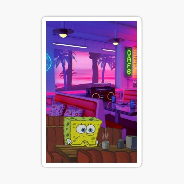 "SpongeBob Squarepants aesthetic | sadness" Sticker for Sale by Jabelss ...