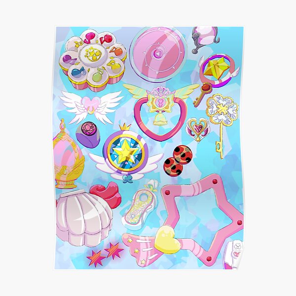 "Better Known Magical Girls" Poster by ninapedia | Redbubble