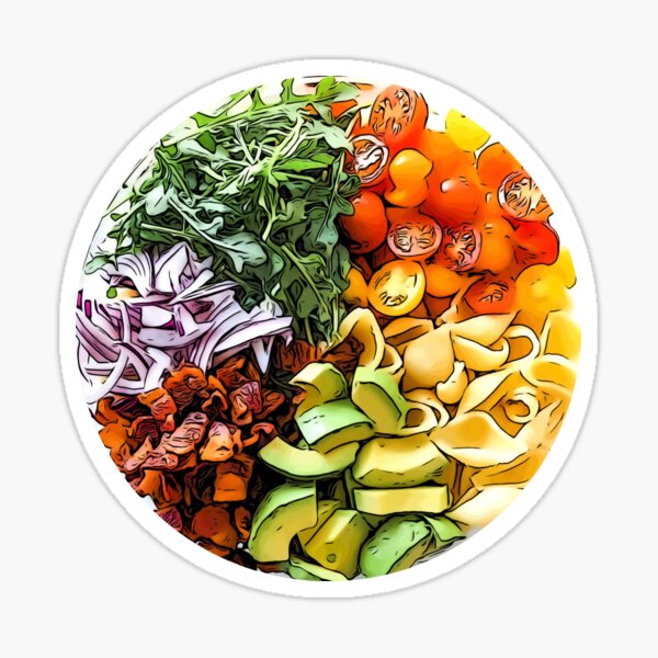 "Trendy Salad Sticker" Sticker for Sale by Cutestickers23 | Redbubble