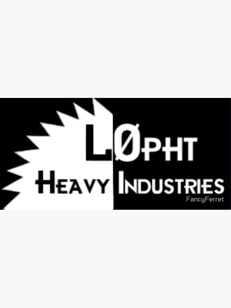 "L0pht Heavy Industries" Sticker for Sale by FancyFerret | Redbubble