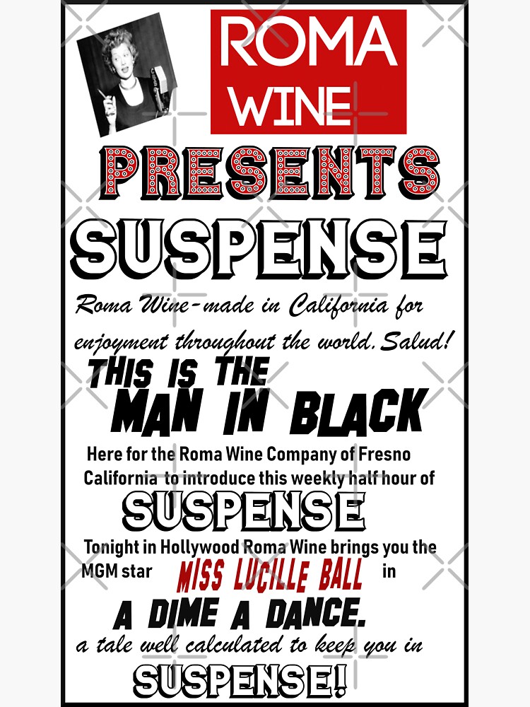 "SUSPENSE Radio Theater - Old radio show with my own updated poster ...