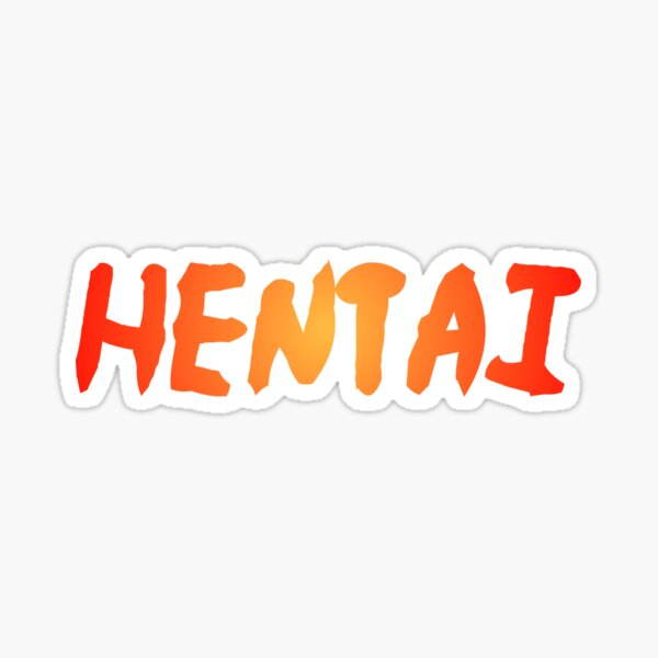 "Hentai" Sticker for Sale by CarbonSlice | Redbubble