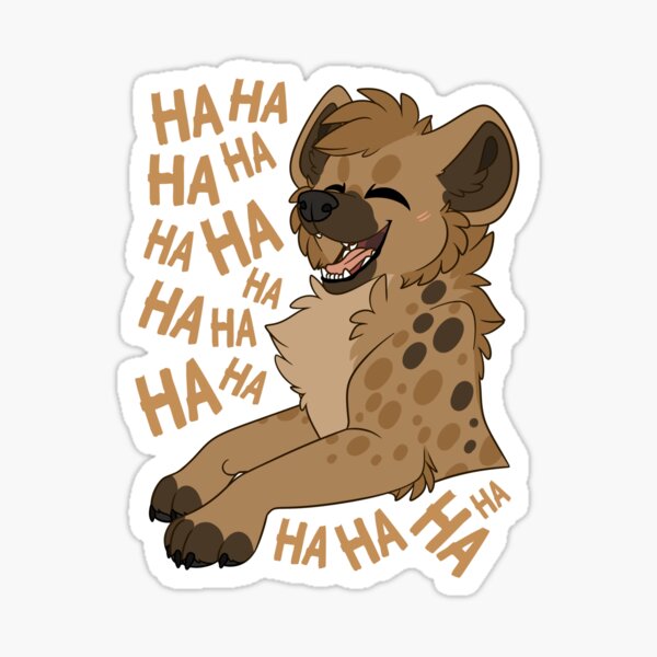 "HAHA!" Sticker for Sale by 8Bit-Paws | Redbubble