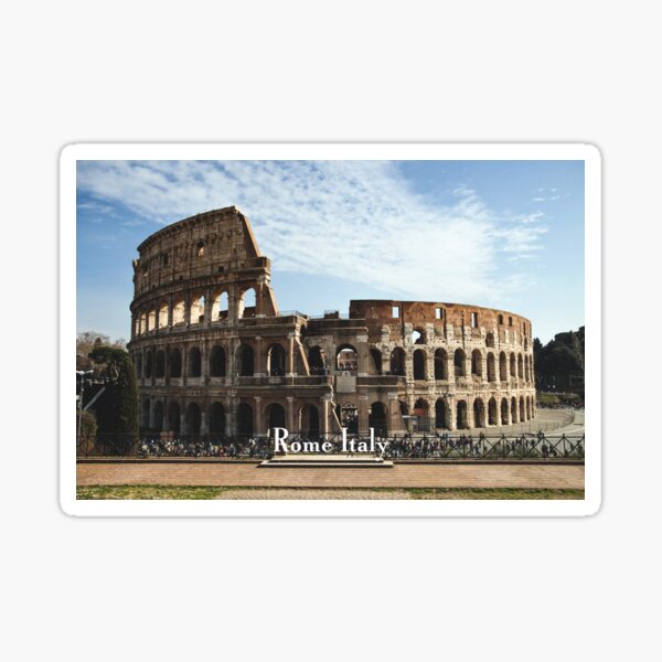 "Rome, Italy - Iconic Colosseum" Sticker for Sale by leemcnut | Redbubble