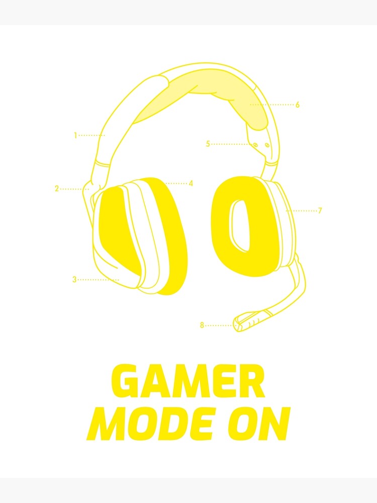 "Gamer Mode On" Poster for Sale by docwright37 | Redbubble