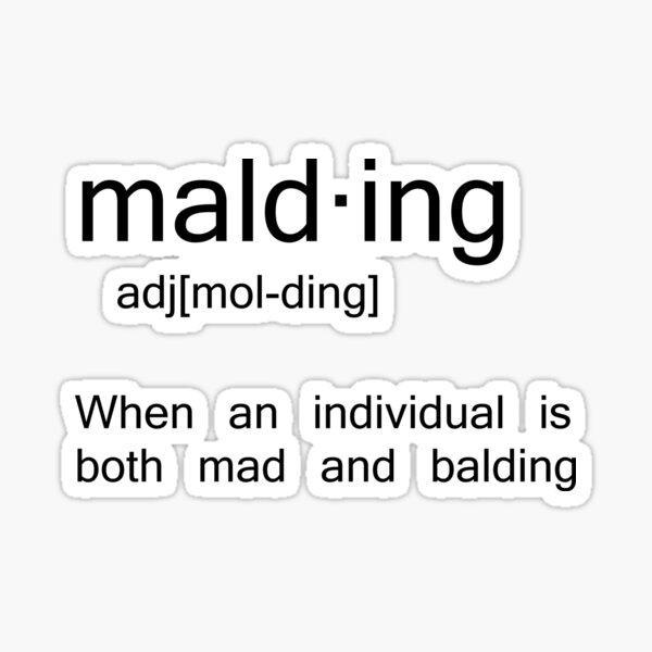 "Mald" Sticker by anymalders | Redbubble