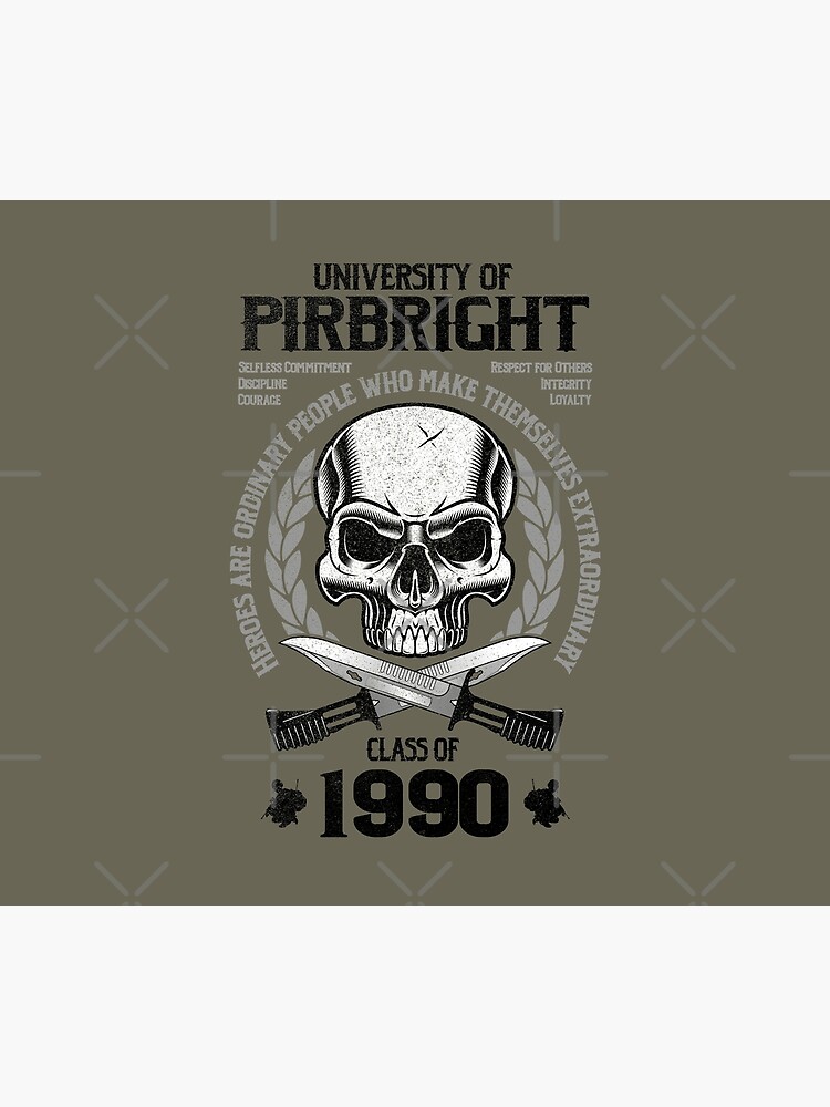 "University of Pirbright, Class of 1990 - Guards Depot" Shower Curtain ...