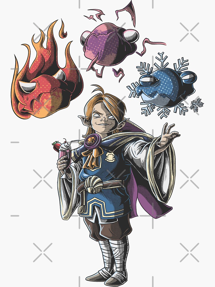 "Kid Invoker - Acolyte of the Lost Arts Persona" Sticker by SLMGames ...