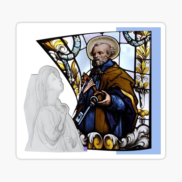 "Prayer for Saint Peter (by ACCI)" Sticker for Sale by VanyssaGraphics ...