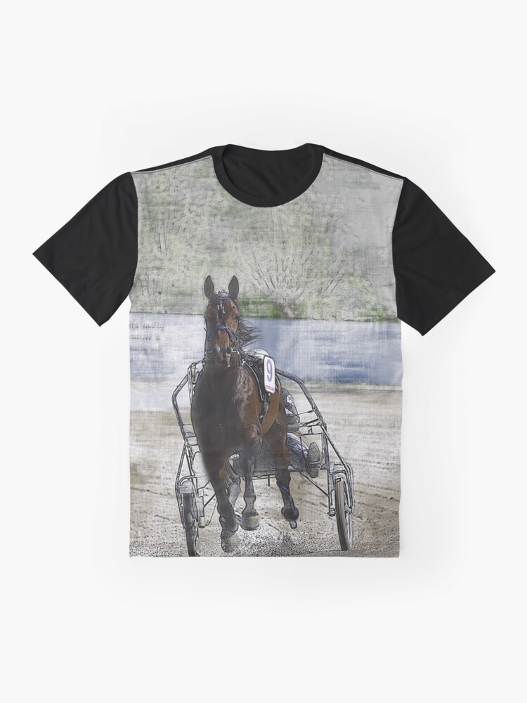 "harness horse cart racing 03" T-shirt for Sale by hottehue | Redbubble ...