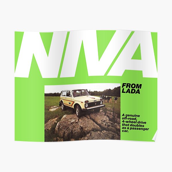 "LADA NIVA" Poster for Sale by ThrowbackMotors | Redbubble