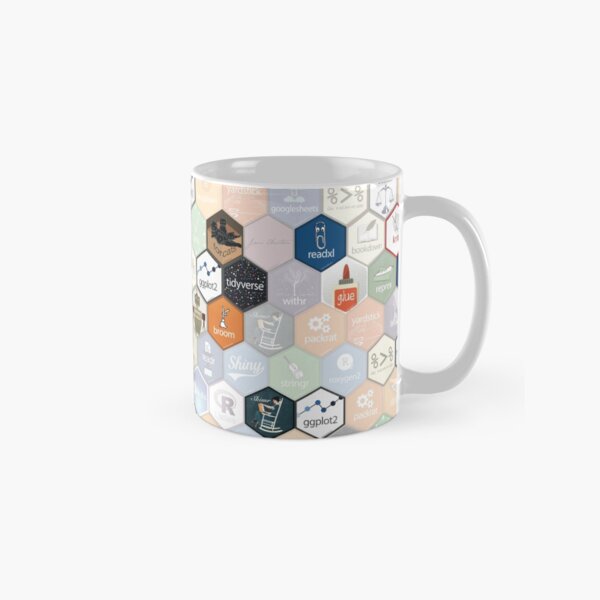 "R hex fabric (small hexes)" Coffee Mug for Sale by ameliamn | Redbubble