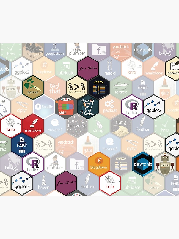 "R hex design (large hexes)" Tapestry for Sale by ameliamn | Redbubble