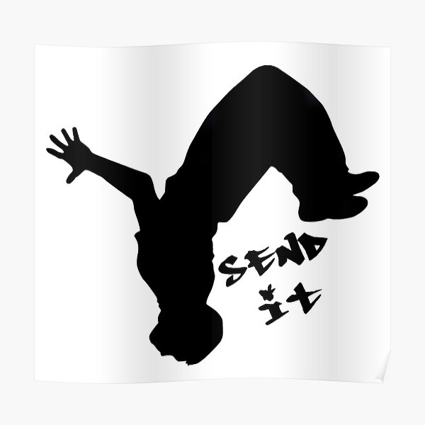"Backflip - Sendit Brand" Poster by SendItBrand | Redbubble