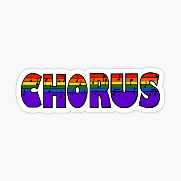 "Chorus Rainbow" Sticker for Sale by Havocgirl | Redbubble