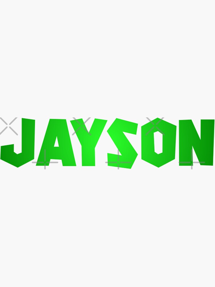 "Jayson Sticker" Sticker for Sale by JG0024 | Redbubble