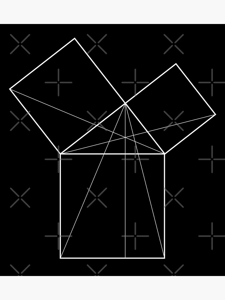 Freemason 47th Problem Of Euclid Sacred Geometry Masonic Poster For