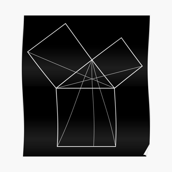 Freemason 47th Problem Of Euclid Sacred Geometry Masonic Poster For