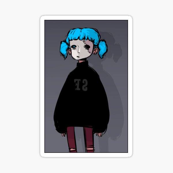 "sally face" Sticker for Sale by Txikitina | Redbubble