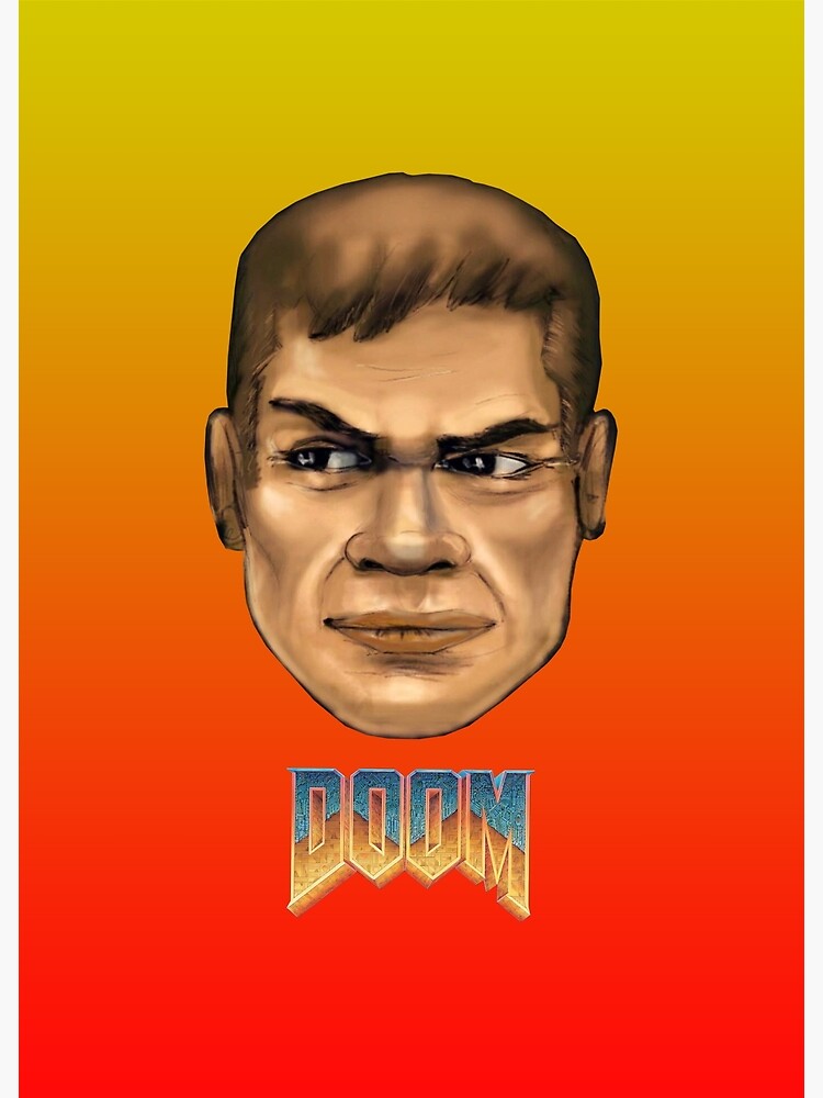 "Doomguy remade" Poster by hasandeniz | Redbubble