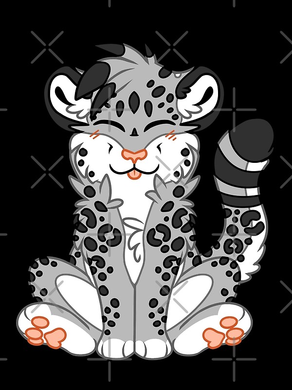 "Cute Chibi Snow Leopard" by 8Bit-Paws | Redbubble