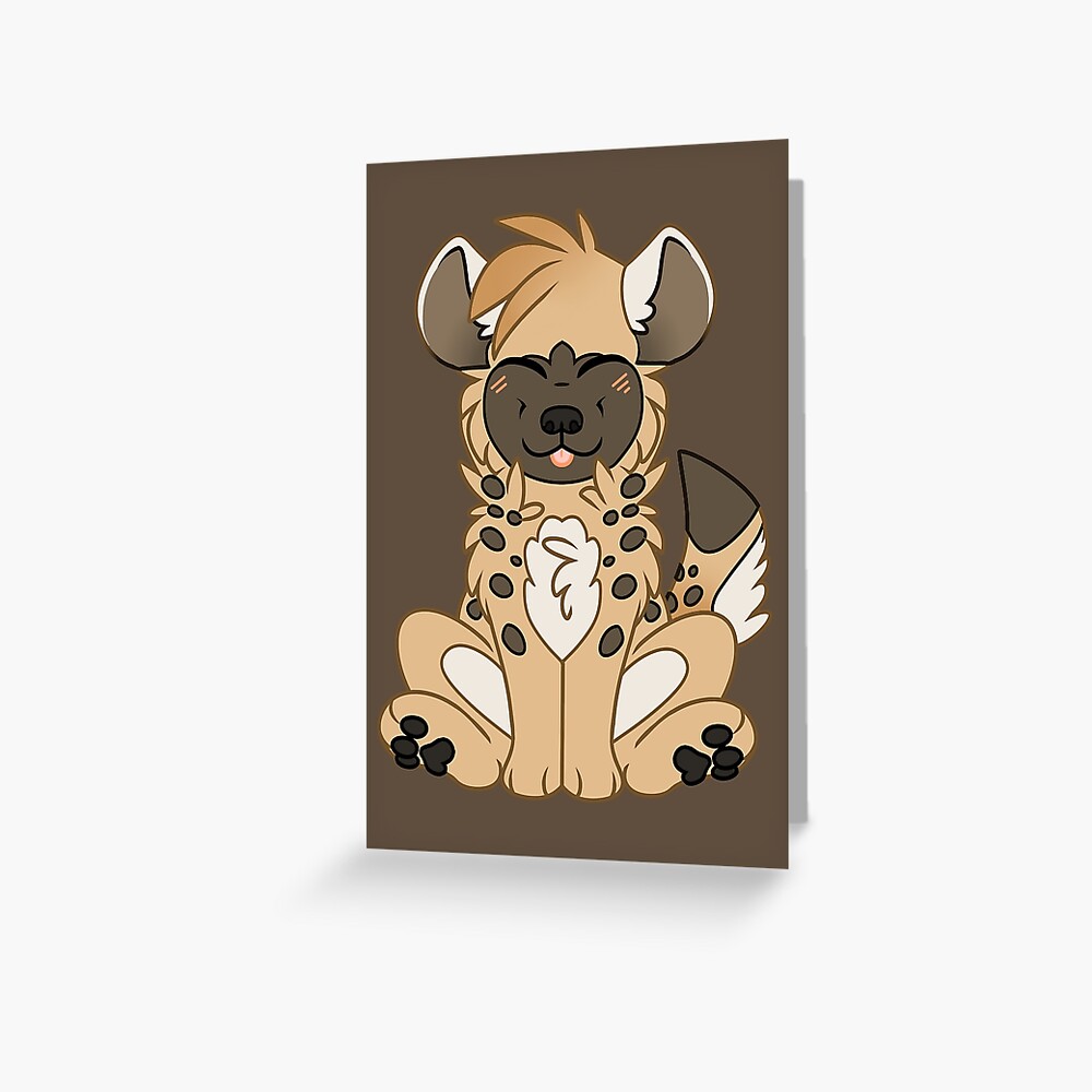 "Cute Chibi Hyena" Greeting Card for Sale by 8Bit-Paws | Redbubble
