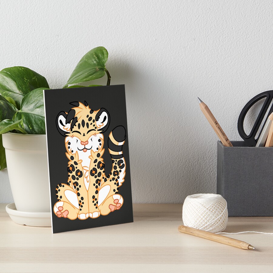"Cute Chibi Jaguar" Art Board Print by 8Bit-Paws | Redbubble