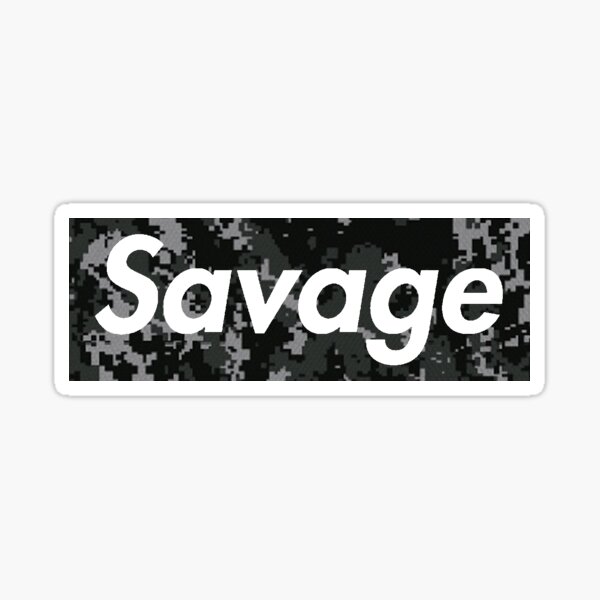 "Dark Camo Savage" Sticker by MATTHEWK1114 | Redbubble