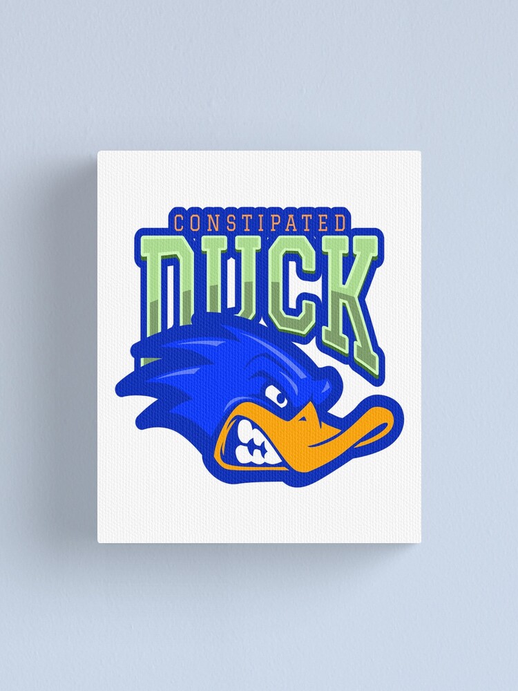 "Constipated Duck Design" Canvas Print for Sale by BoldlyNobly | Redbubble