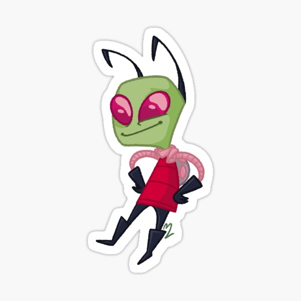 "Invader ZIM" Sticker for Sale by baileykilljoy | Redbubble