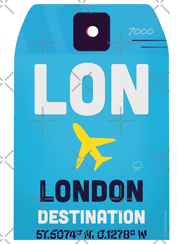 "LON London tag design" by airportstickers K. G. | Redbubble