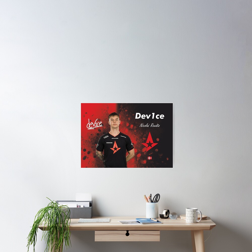 "dev1ce csgo pro Astralis" Poster for Sale by IMystikHD | Redbubble