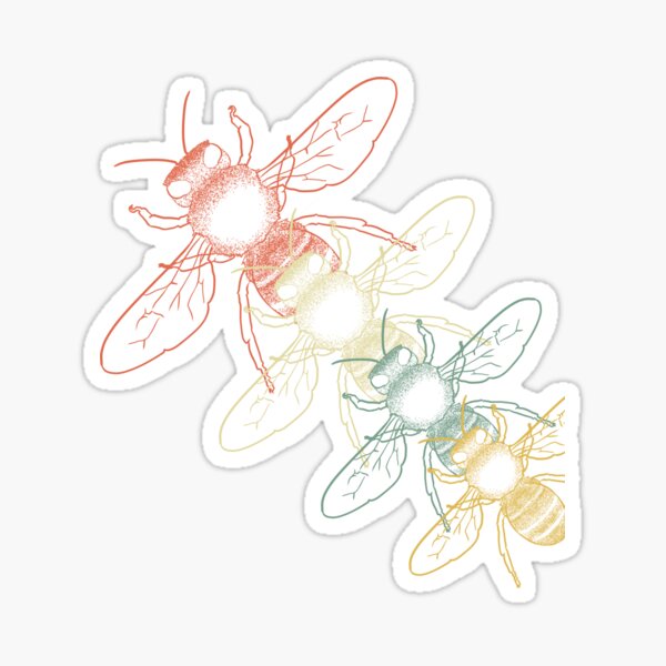"Beekeeper Honey Gift Idea Bee Design" Sticker for Sale by alwe-designs ...