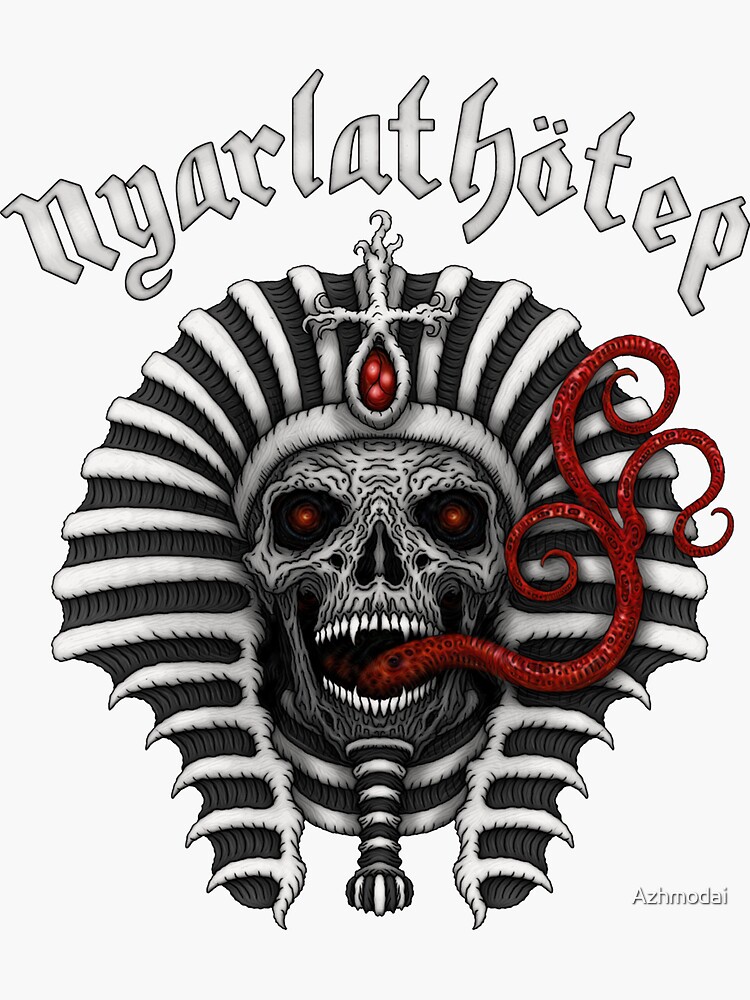"Nyarlathotep Skull 2 - Azhmodai 2019" Sticker for Sale by Azhmodai | Redbubble