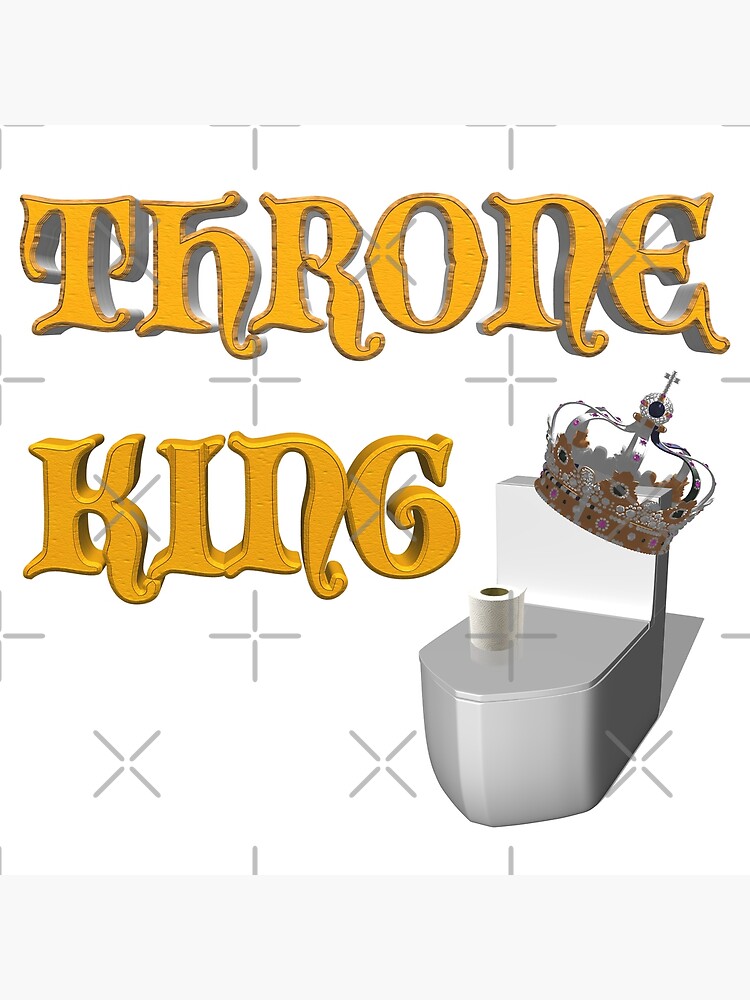 Poster « Trone King toilette humour drôle blagues de caca IBS », par ...