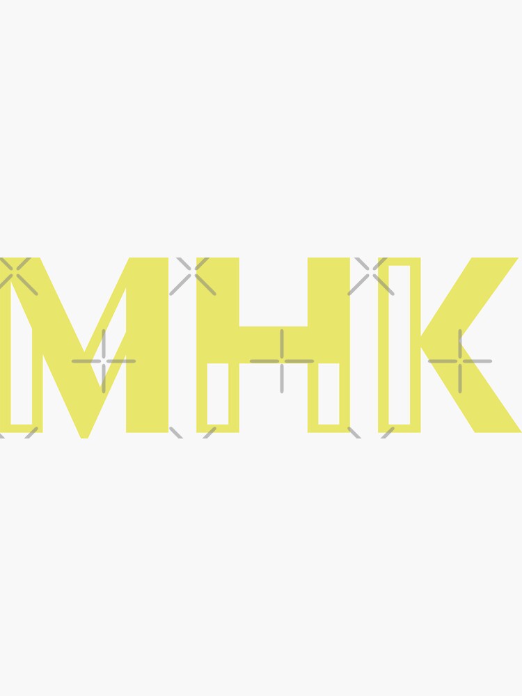 "Manhattan, Kansas "MHK" - Yellow Sticker" Sticker for Sale by ...
