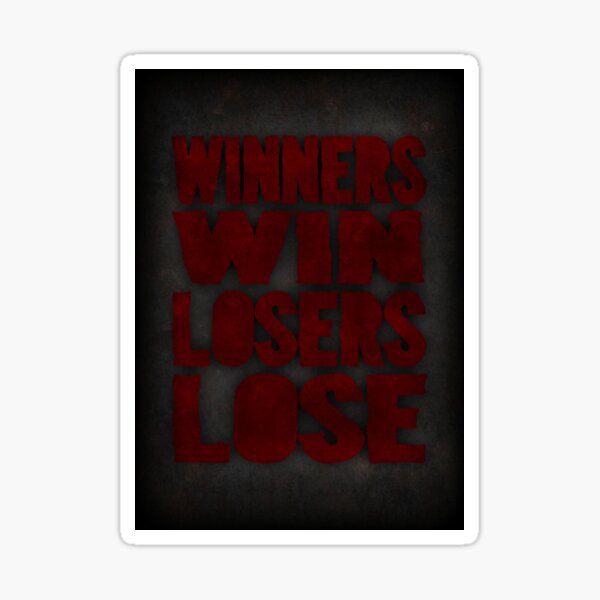 "Winners" Sticker by Durro | Redbubble