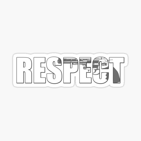 "Respect Gun" Sticker for Sale by GalloPolloLoco | Redbubble