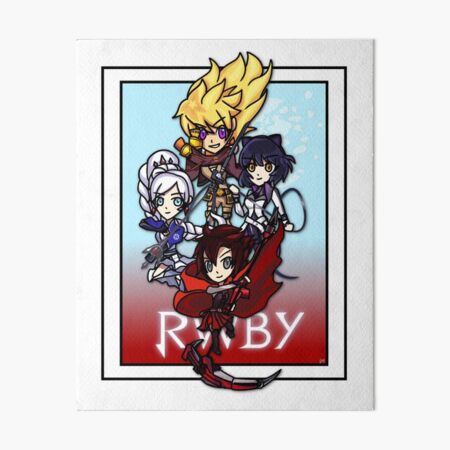 "TEAM RWBY VOLUME 7" Art Board Print for Sale by vickytea | Redbubble